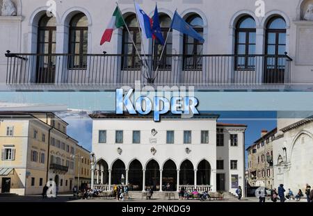 Loggia Palace (Palazzo della Loggia), Tito Square (Titov trg), Koper ...
