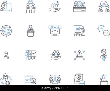 Agency line icons collection. Innovative, Elite, Strategic, Dynamic ...