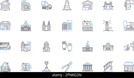 Project roadmap line icons collection. Planning, Strategy, Vision, Goals, Priorities, Timeline ...