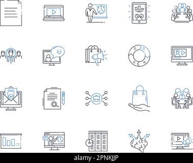 Framework line icons collection. Backb, Scaffold, Support, Framework ...
