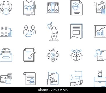 archives line icons collection. Retrieval, Preservation, Organization ...