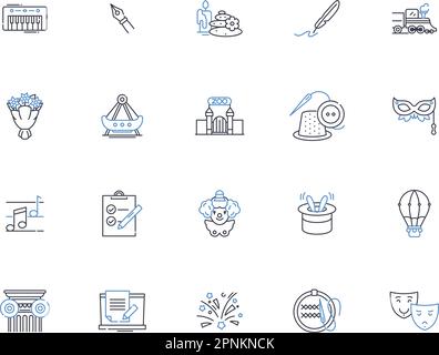 Novel line icons collection. Plot, Characters, Narrative, Storyline ...