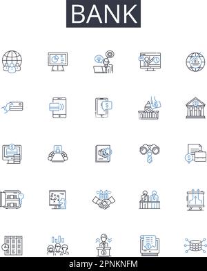 Vendor transfer line icons collection. Transition, Migration, Transfer ...
