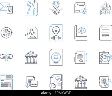 Investor relations line icons collection. Stakeholder, Transparency ...