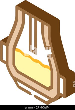 basic oxygen furnace steel production isometric icon vector ...