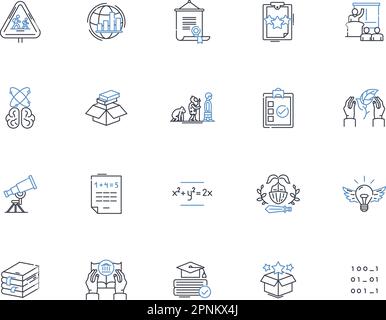 intelligence line icons collection. Brainpower, Intellect, Cognition ...