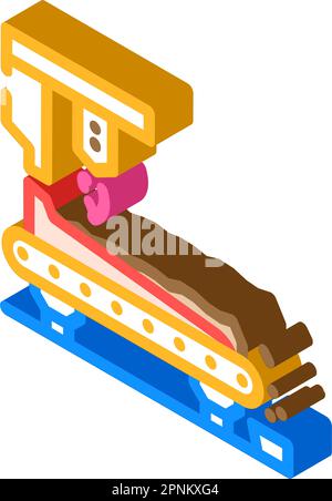 sinter plant steel production color icon vector illustration Stock ...