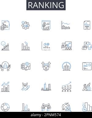 Categorizing line icons collection. Grouping, Sorting, Classifying, Ordering, Organization ...