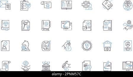 Allowable line icons collection. Permissible, Acceptable, Legitimate ...