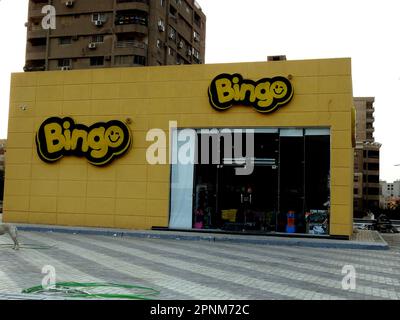 Cairo, Egypt, April 7 2023: Bingo Children toys and games store shop, Bingo Global for Trading ...