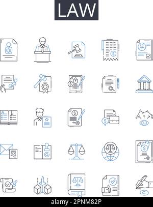 Criminal law and common civil justice system flat infographic ...