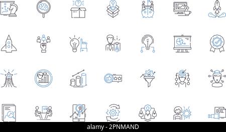 Competitive analysis line icons collection. Comparison, Market, Competition, Strategy, SWOT ...