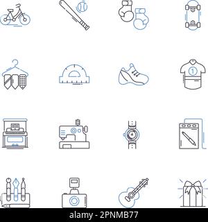 Composition line icons collection. Harmony, Melody, Rhythm, Arrangement ...