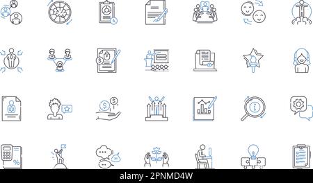 Standards line icons collection. Criteria, Norms, Benchmarks ...