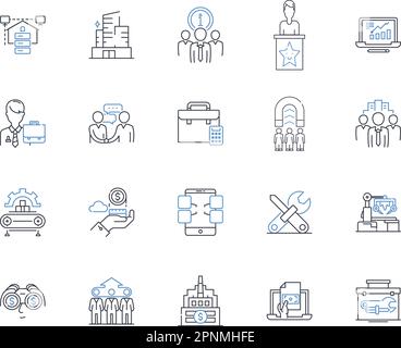 Human potentiality line icons collection. Capacity, Capability ...