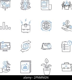 Peril line icons collection. Danger, Hazard, Risk, Threat, Menace ...