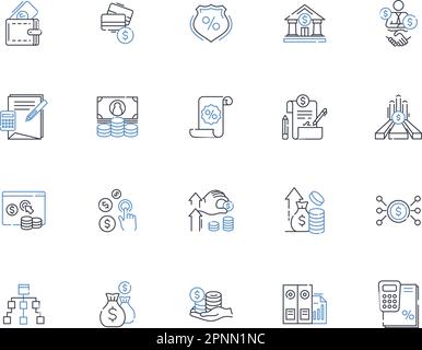 Estate planning line icons collection. Trusts, Wills, Probate ...