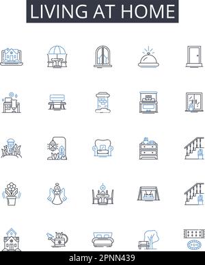 Residence status line icons collection. Citizenship, Green Card, Visa ...