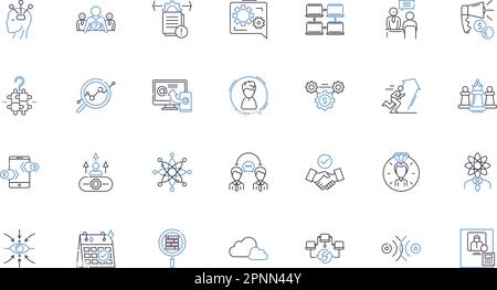 Human talents line icons collection. Creativity, Intelligence ...