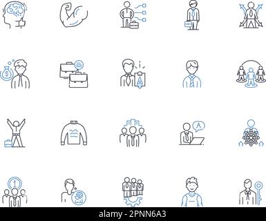 Workplace culture line icons collection. Diversity, Inclusion ...