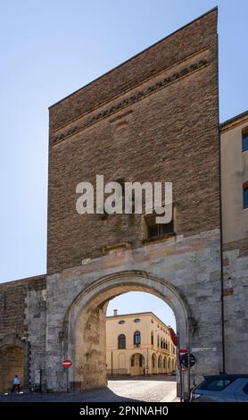 Padua, Italy. A view of Ponte Molino. It is a Roman segmental arch ...