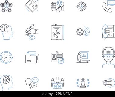 Monopoly oligopoly line icons collection. onopoly, Domination, Control ...