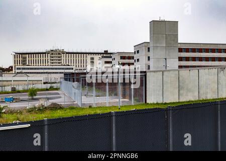 Stammheim Prison, exterior view, prison, Stuttgart, Baden-Wuerttemberg ...