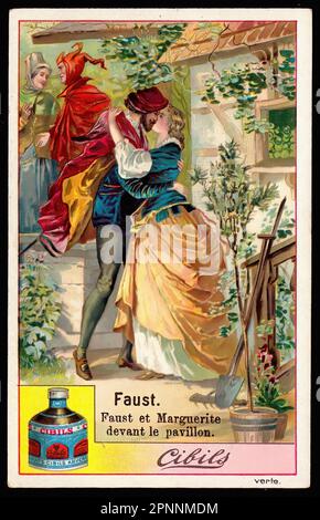 Faust - Vintage Belgian Tradecard, Belle Epoque Era Stock Photo - Alamy