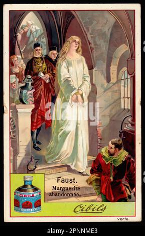 Faust - Vintage Belgian Tradecard, Belle Epoque Era Stock Photo - Alamy