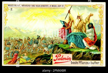 Old Testament Scenes - Vintage German Trade Card Stock Photo - Alamy