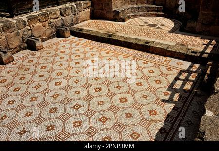 Jerash, byzantine church of Marianos. Jordan Stock Photo - Alamy