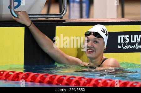 Jaclyn Barclay celebrates winning the final of the Women's 200 metre ...