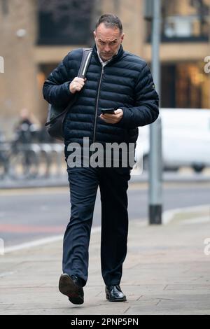 Former police sergeant Frank Partridge arrives at Southwark Crown Court ...