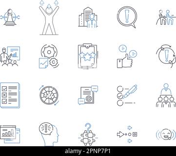 Ambitions line icons collection. Success, Dreams, Goals, Aspirations ...