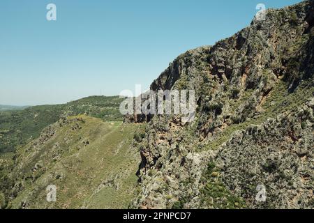 High cliffs at Topolia Gorge Stock Photo - Alamy