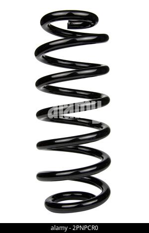 automotive suspension springs on a white background Stock Photo - Alamy