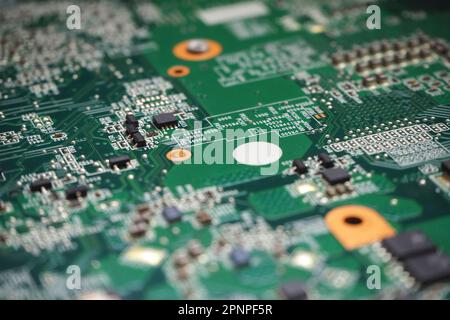 Computer microchip and wafers with a circuit board Stock Photo - Alamy