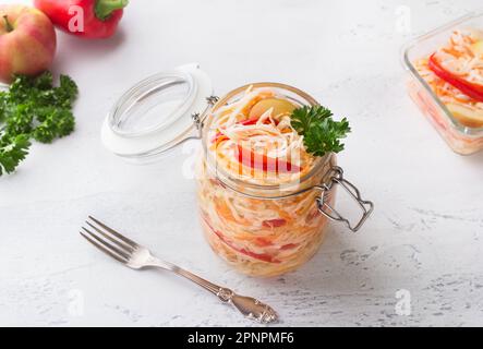 Red cabbage on light blue wooden background Stock Photo - Alamy