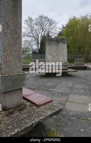 Crystal Palace Park Concrete Seating known as Stone Penge, South London ...