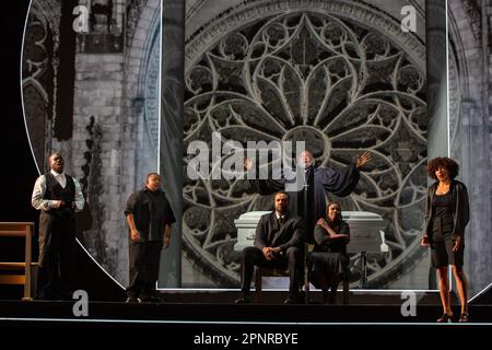 grieving at their son's funeral - l-r: Kenneth Kellogg (The Father ...