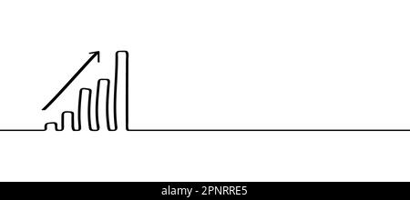 Business graph or candle stick. Cartoon growth progress. Financial ...