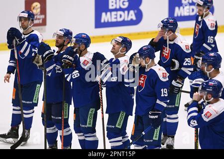 Ostrava, Czech Republic. 20th Apr, 2023. L-R Tomas Kundratek, Michal ...
