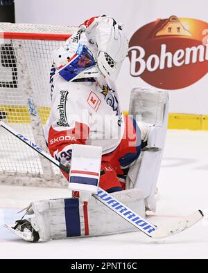 Ostrava, Czech Republic. 20th Apr, 2023. L-R Tomas Kundratek, Michal ...