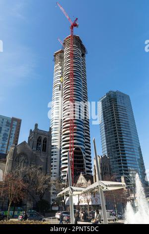 The landmark Butterfly building, nearing its 57-storey height, is seen ...