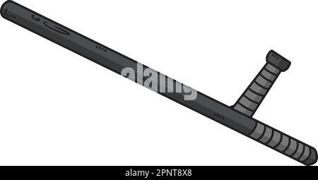Police Baton Cartoon Colored Clipart Illustration Stock Vector Image ...