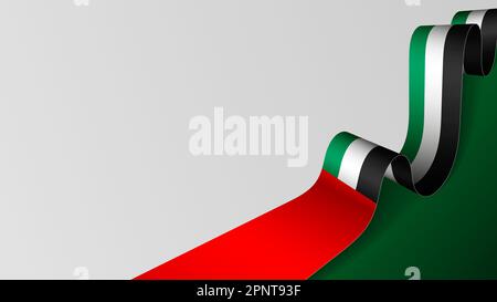 EAU ribbon flag background. Element of impact for the use you want to ...