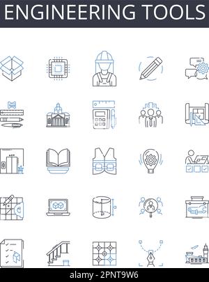 Analytical instruments line icons collection. Spectrometry ...