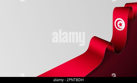 Tunisia ribbon flag background. Element of impact for the use you want ...