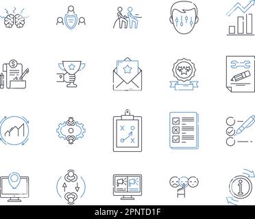 Modernization line icons collection. Progress, Evolution, Advancement ...