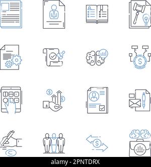 Counseling line icons collection. Support, Guidance, Comfort, Empathy ...